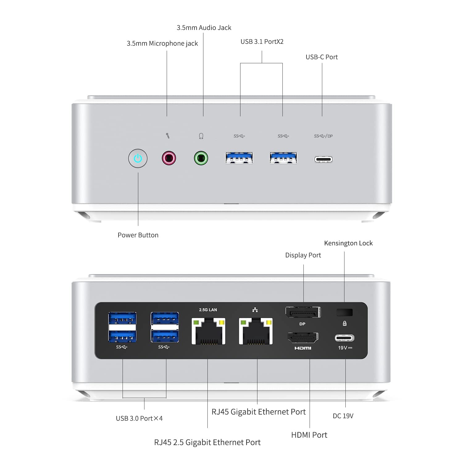COOFUN HM90 Mini PC, AMD Ryzen 9 4900H Processor 8 cores CPU 32 GB DDR4 / 512GB SSD Mini Desktop Computer, HDMI/DP/USB-C Connection, WiFi 6, BT 5.1, USB 3.0×4