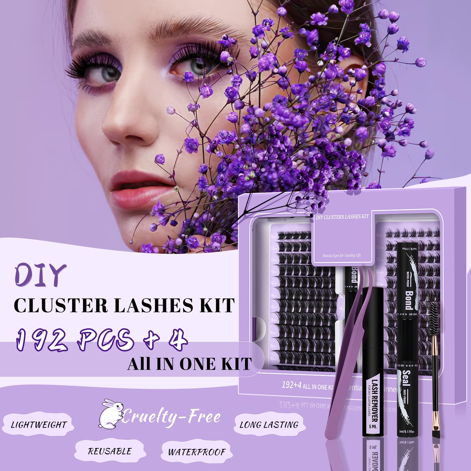 B&Qaugen LASH Premade Fans Eyelash Extensions Long Stem Premade Lash Extensions Fans 0.07 0.10 Pre Made Eye Lash Extension Fans C D Curl Volume Fan Lashes For Lash Extensions(5D-0.10D,9-16MIX)