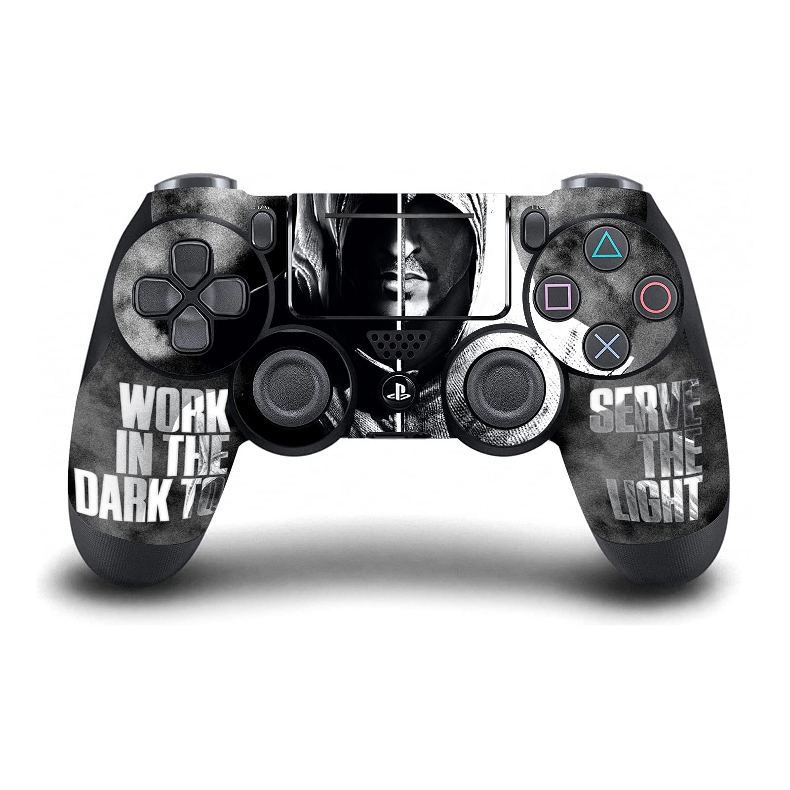 Head Case Designs Officially Licensed Assassin's Creed Half Legacy Typography Vinyl Sticker Gaming Skin Case Cover Compatible With Sony PlayStation 4 PS4 Console and DualShock 4 Controller Bundle