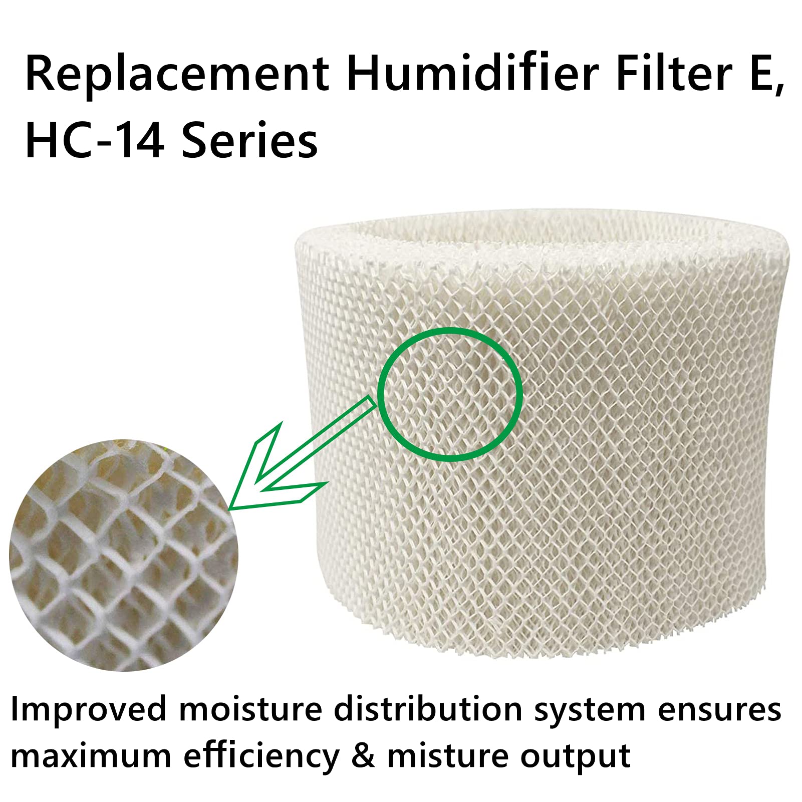 getalong Humidifier Filters HC-14 Replacement Wicking Filter E Compatible for Honeywell HC-14V1 HC-14 HC-14N HCM-6009-3 Pack