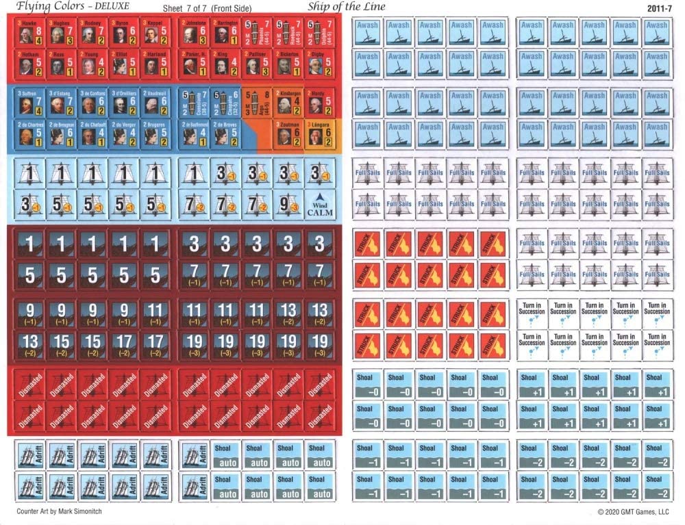 GMT: Flying Colors, Fleet Actions in The Age of Sail, Deluxe 3rd Edition