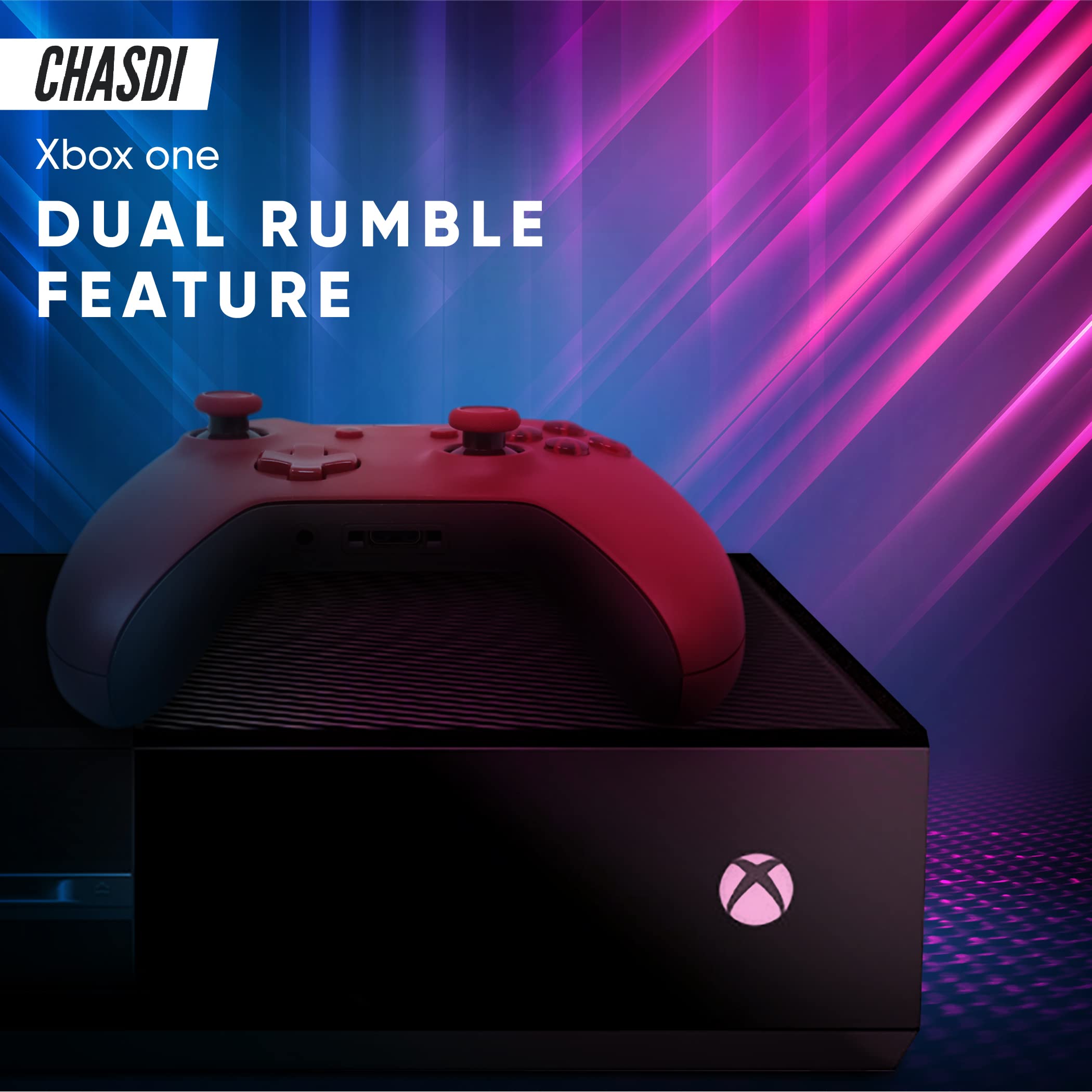CHASDI Xbox one Wireless Controller V2 for All Xbox One Models, Series X S and PC (Red)