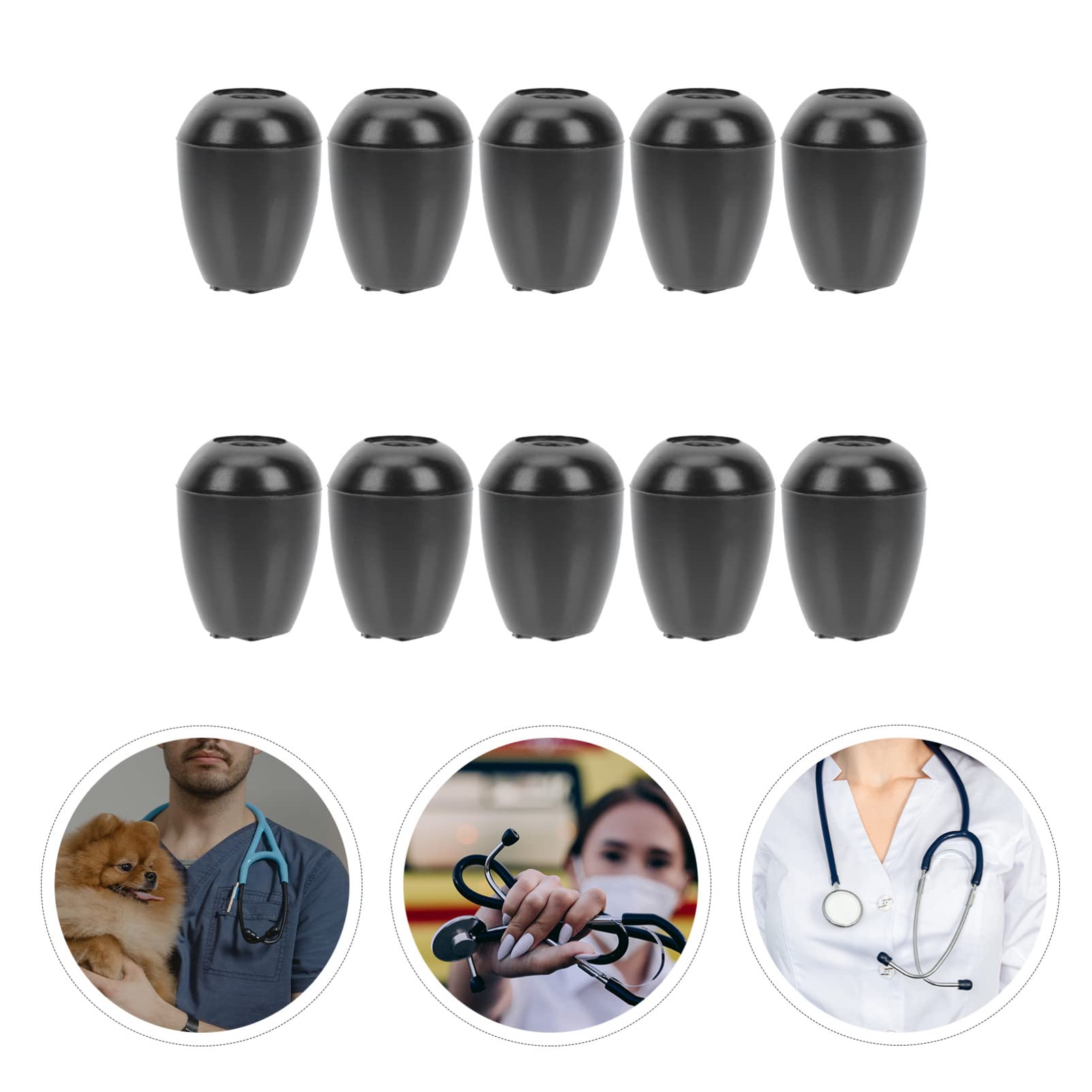 Cabilock 10 Pairs Ear Tips Replacement Silicone Soft- Sealing Earbuds Spare Parts Accessories