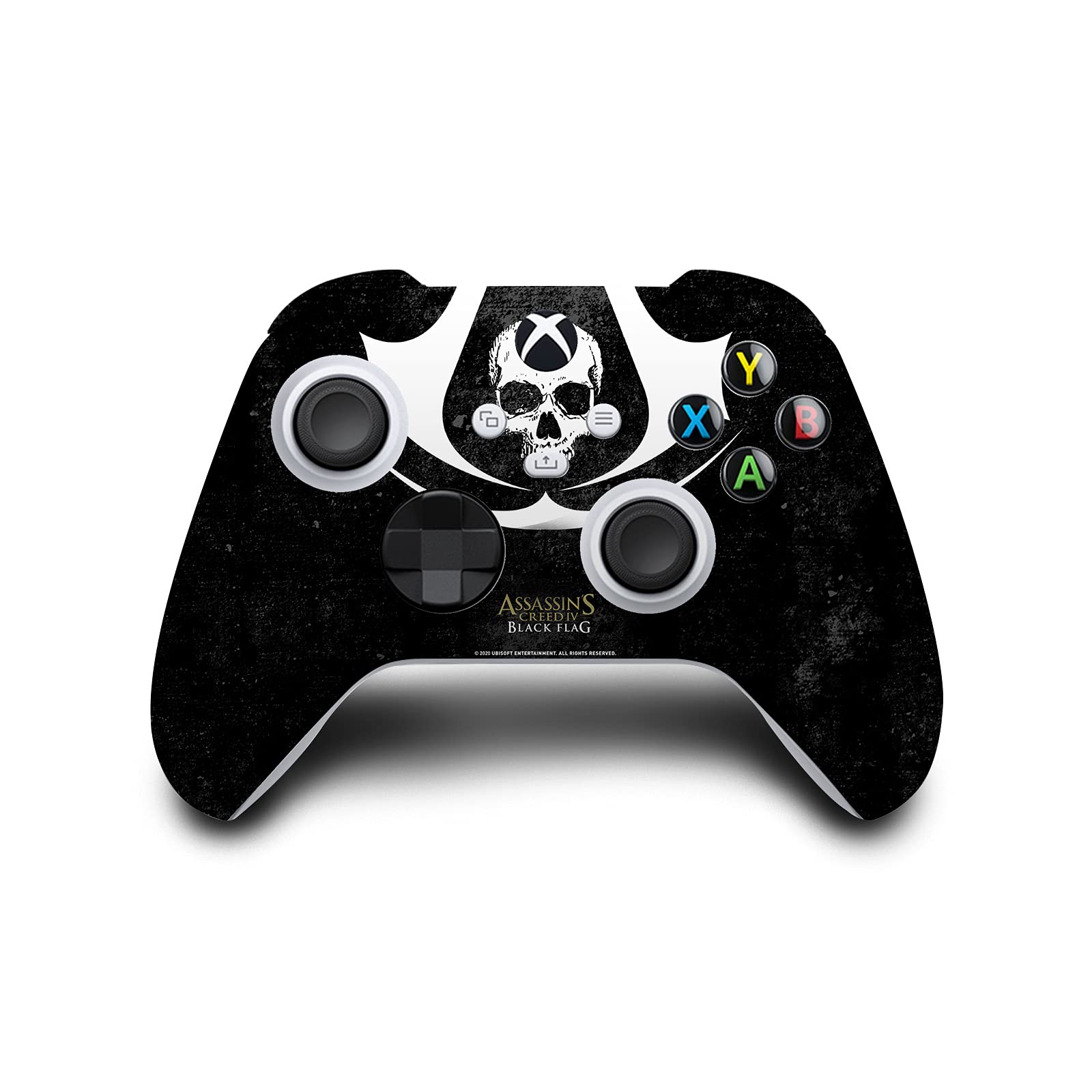 Head Case Designs Officially Licensed Assassin's Creed Grunge Black Flag Logos Vinyl Sticker Gaming Skin Case Cover Compatible with Xbox Series S Console and Controller Bundle