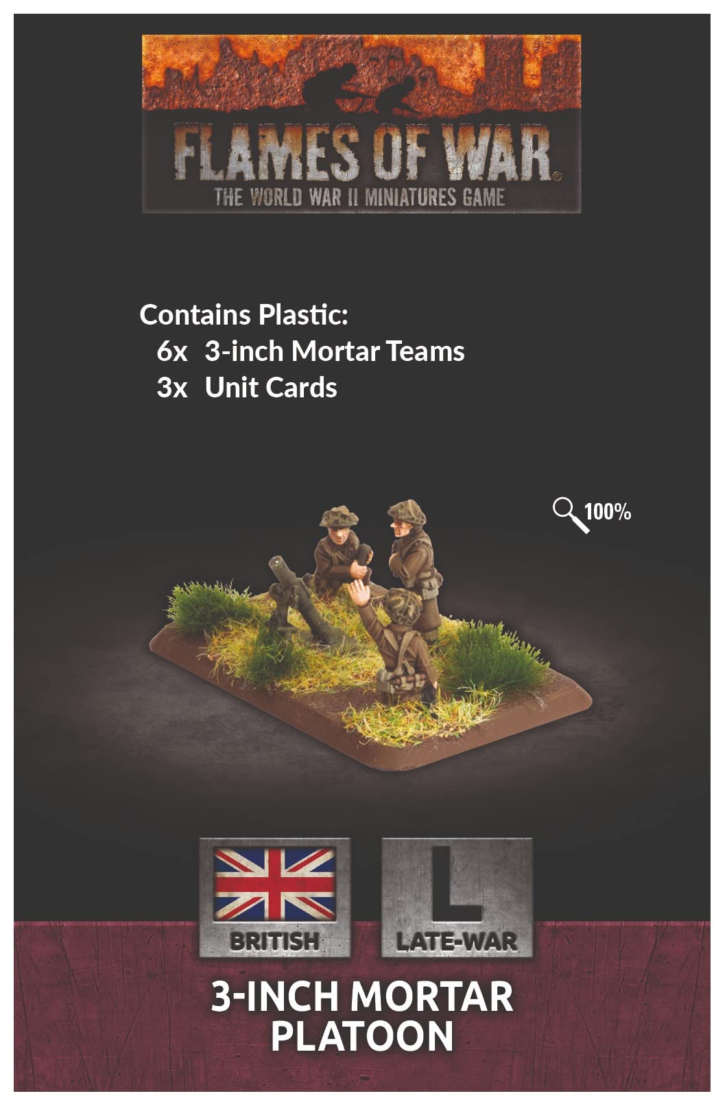 Flames of War Late War: British 3-Inch Mortar Platoon (BR729)
