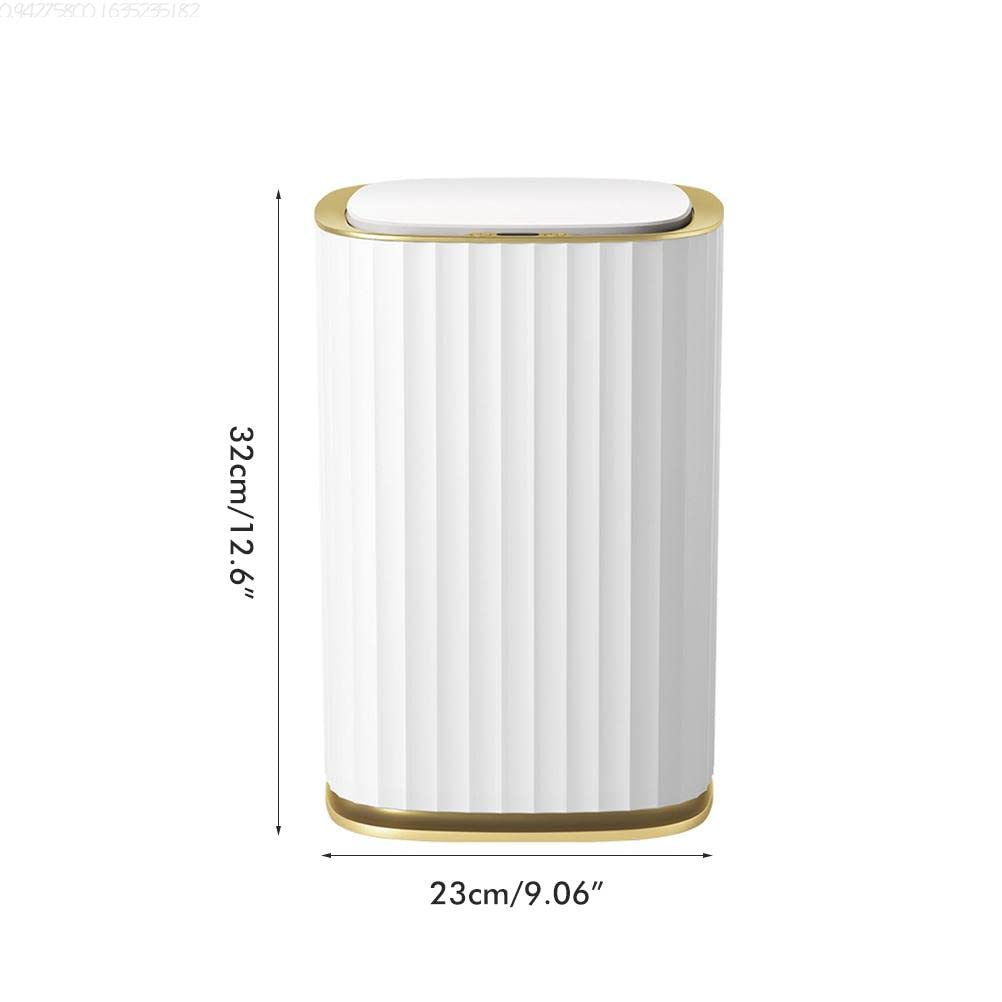 Bticx Modern Smart Sensor Trash Can - 12L Waterproof Kitchen Bathroom Sensor Bin with Lid, Large-capacity Garbage Waste Bin for Office and Bedroom,Kitchen,Bathroom