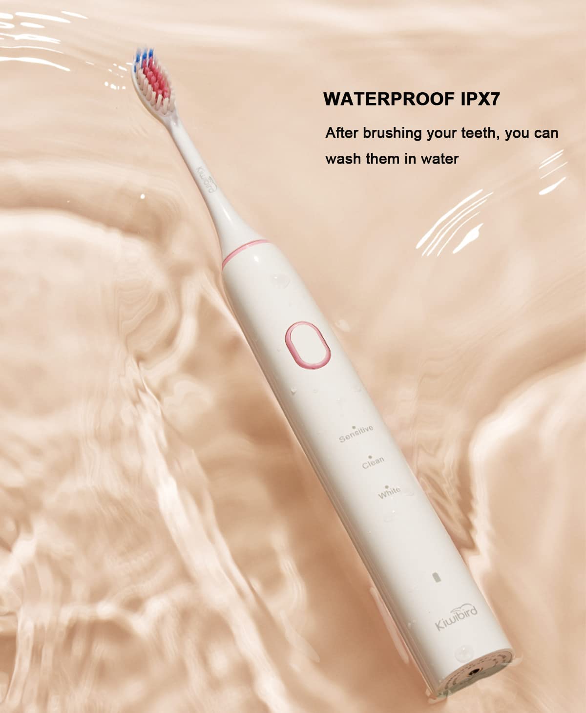 corpereal Portable Rechargeable 3 Mode Sonic Electric Toothbrush