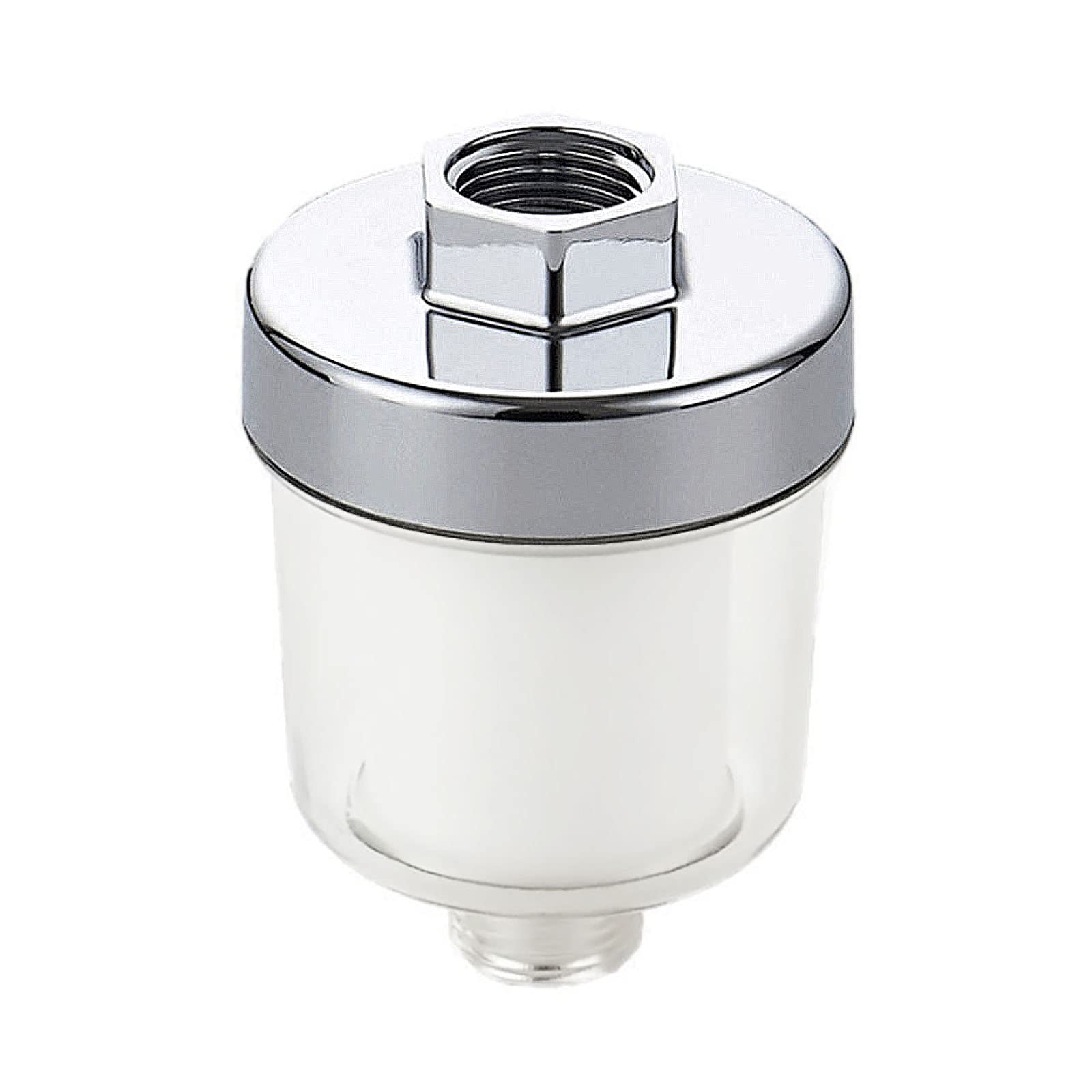 THRANO Shower Head Filter for Hard Water Handheld High Pressure, Water Softener to Remove Chlorine and Heavy Metals Impurities, Universal Transparent Filtered Showerheads for Bathroom Kitchen