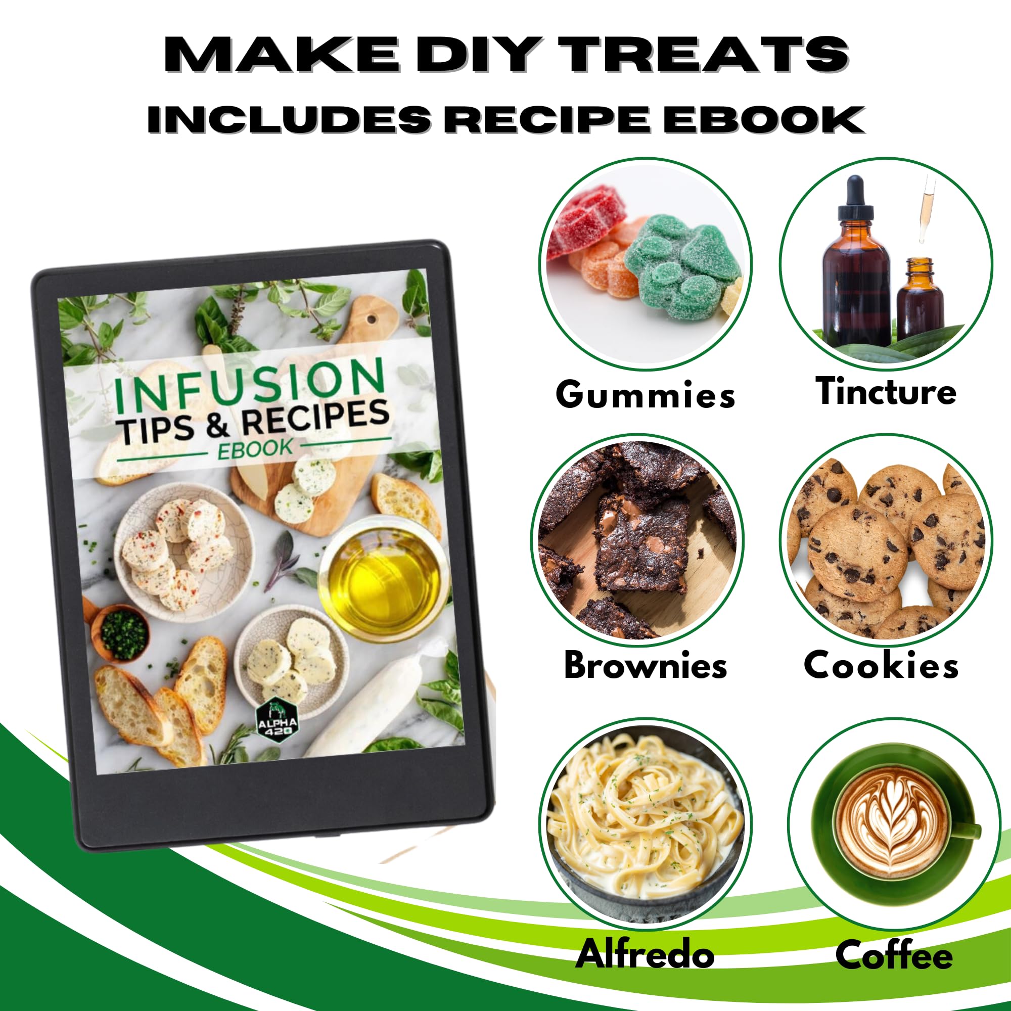 Decarboxylator and Infuser Machine, Magic Herb Butter Maker Machine, Oil Infuser Machine, Gummy Maker, Mess Free, Easy to Use β EdiOven & 2 Gummy Molds