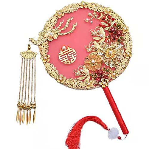Albert Decoofa Antique Bride Xiuhe Wedding Chinese Show Wo Dress Chinese Hanfu Hand-held Flowers (Color : 2)