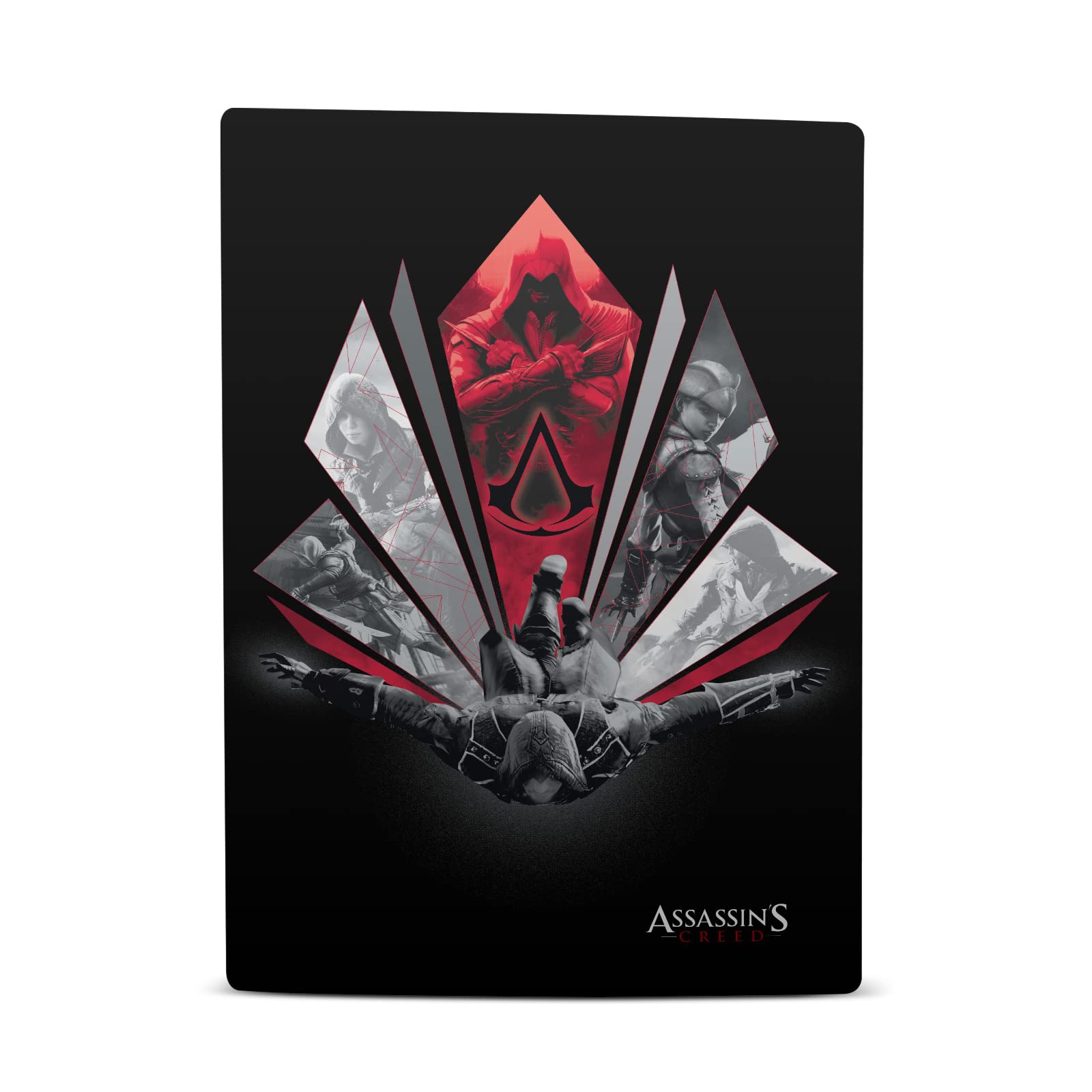 Head Case Designs Officially Licensed Assassin's Creed Leap Of Faith Graphics Vinyl Faceplate Sticker Gaming Skin Decal Cover Compatible With Sony PlayStation 5 PS5 Digital Edition Console