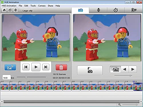 HUE Animation Studio: Complete Stop Motion Animation Kit (Camera, Software, Book) for Windows/macOS (Green)