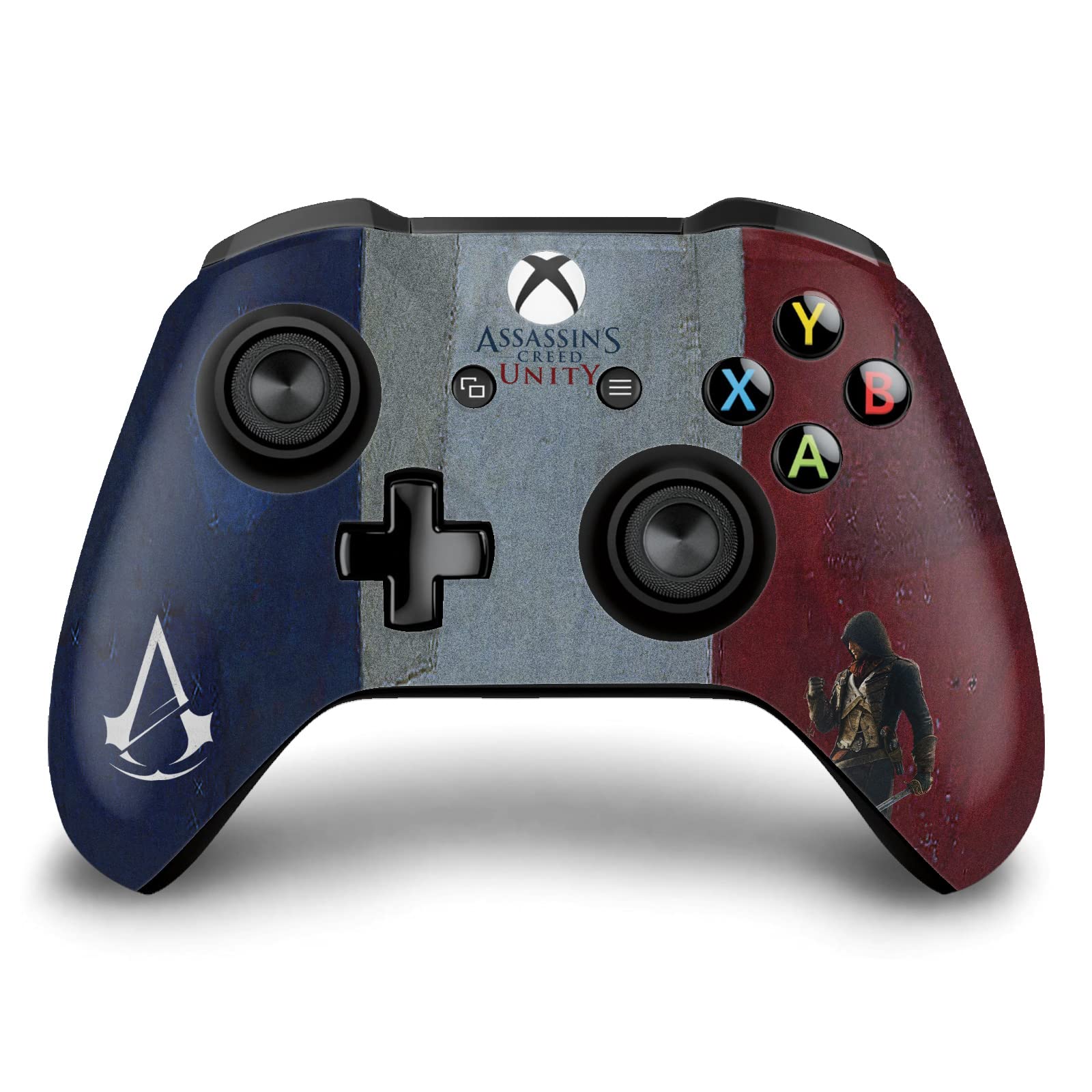 Head Case Designs Officially Licensed Assassin's Creed Flag Of France Unity Key Art Matte Vinyl Sticker Gaming Skin Decal Cover Compatible With Xbox One S Console and Controller Bundle