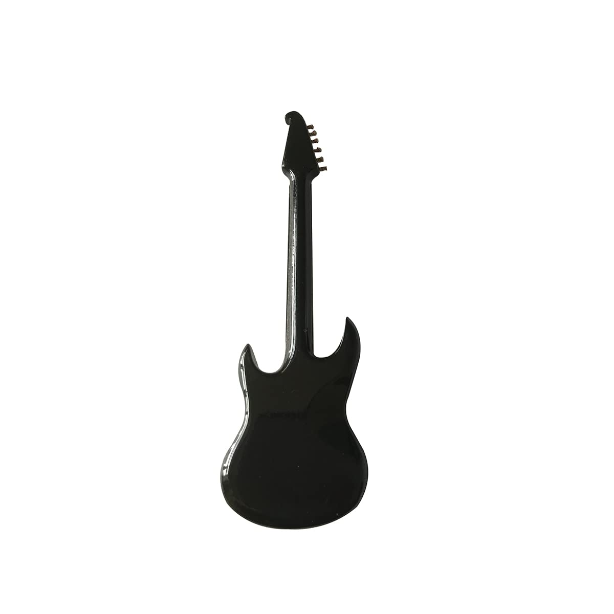 ALANO 12cm Black bass Guitar Ornament Guitar Decorations Wood Guitar Ornament(GE23B-12)