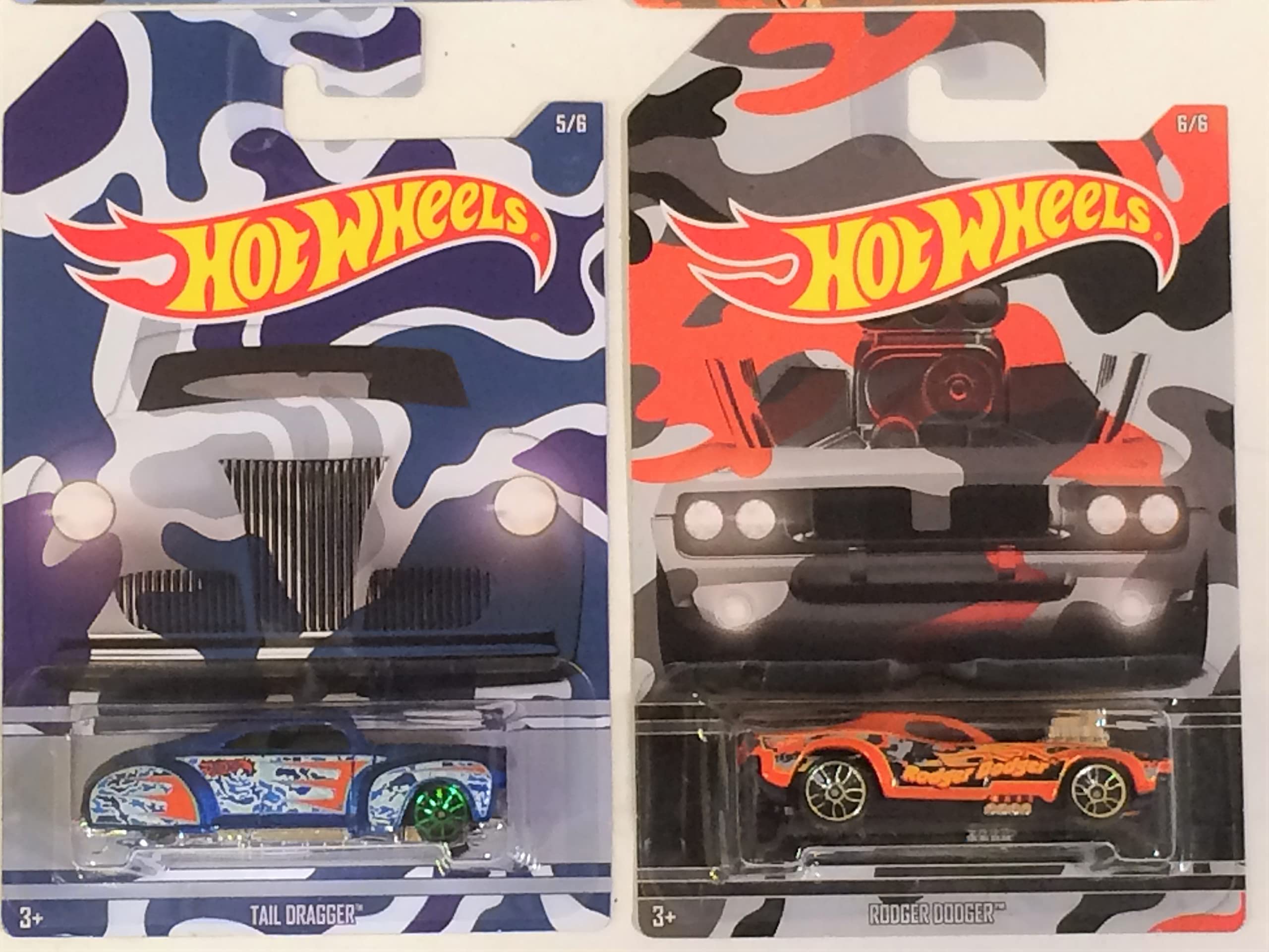 Hot Wheels Exclusive Camouflage Complete Set of 6 Diecast Vehicles