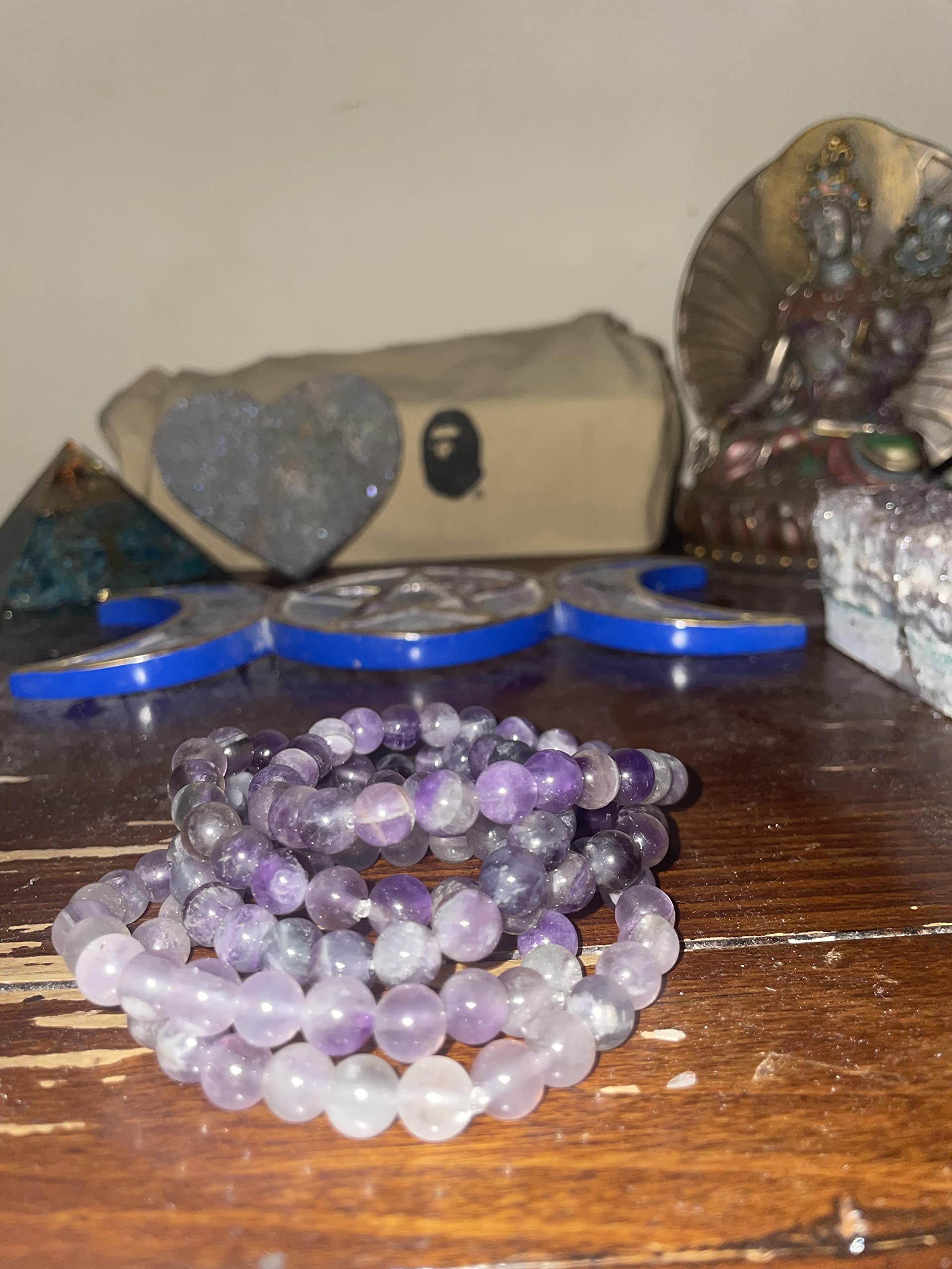 Amethyst 8mm Bracelet for Healing Crystal For Anxiety, Clarity, and Spiritual Development