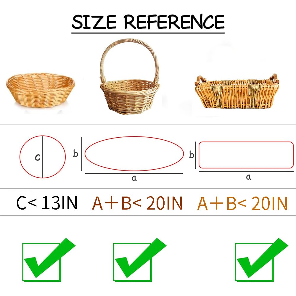 Amsthow Large Cellophane Basket Wrap Bags 22 x 32-inch Clear Basket Wrap Bags 10CT Basket Cellophane Wrap Gift Bags Plastic with Bows for Gift Baskets Weddings (22 x 32-inch