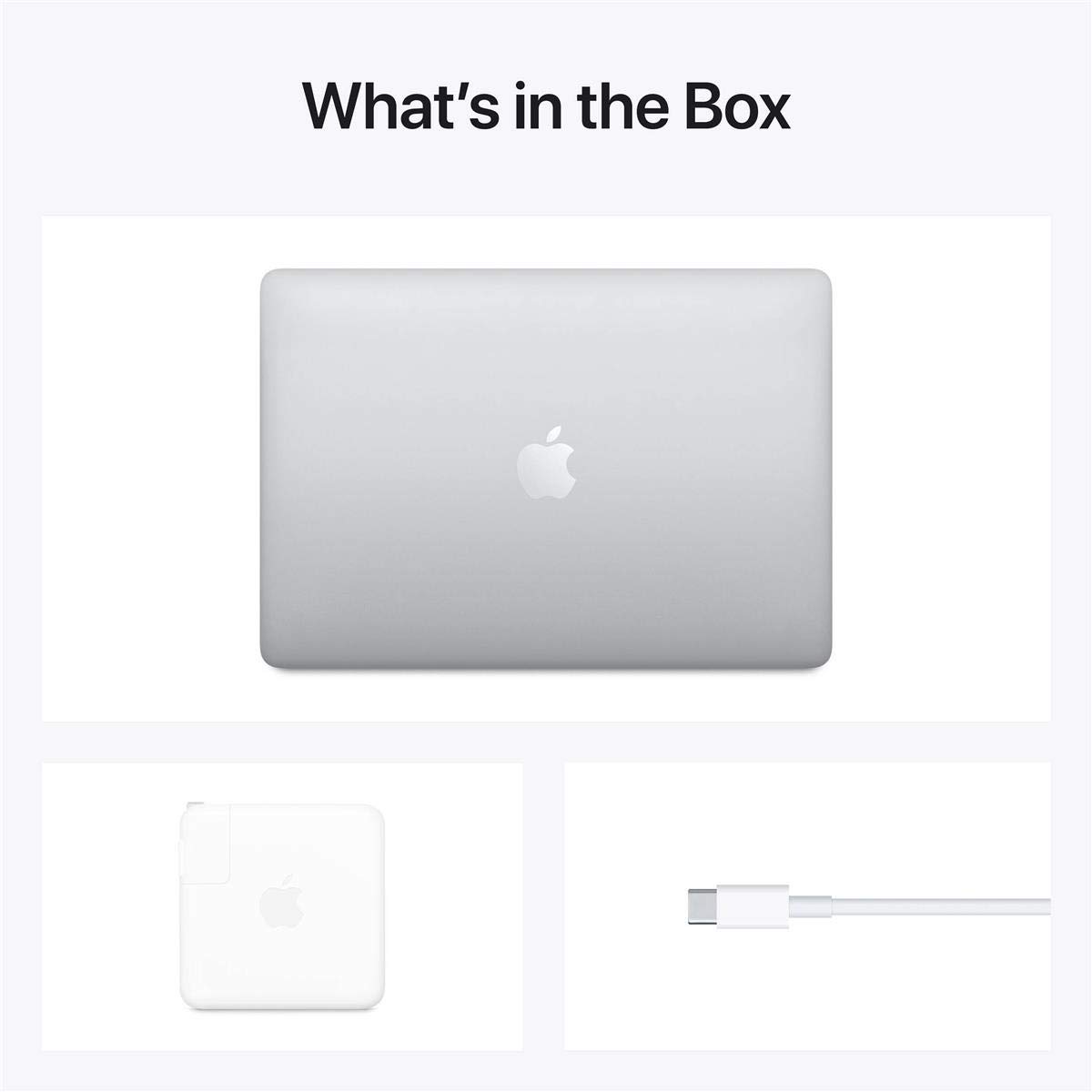 Apple MacBook Pro 13.3" with Retina Display, M1 Chip with 8-Core CPU and 8-Core GPU, 16GB Memory, 512GB SSD, Silver, Late 2020