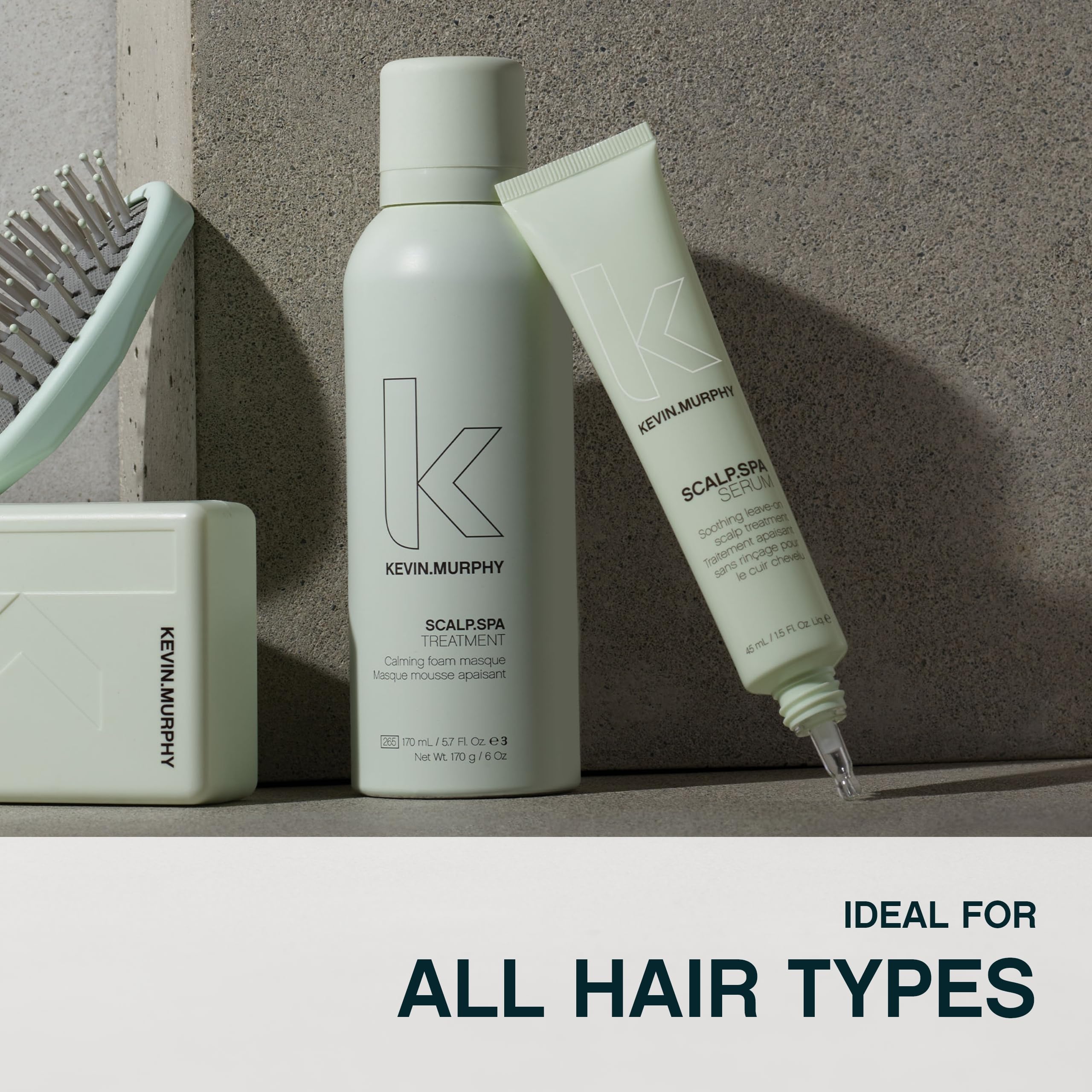 KEVIN.MURPHY THICK.AGAIN - Hair Treatment for Men - For Fine or Thinning Hair - Hair Thickening - Heat Protection - Thickness for Body & Bounce - 100 mL / 3.4 fl oz