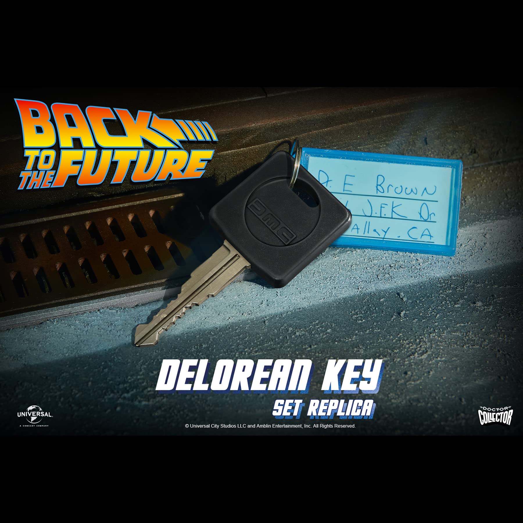 Doctor Collector Collectable Back to The Future Delorean Key Set Replica, Multicoloured