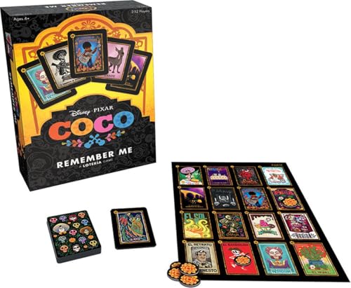 Coco Remember Me Loteria Game - Custom Artwork from Disney Pixar Film, Inspired by Mexican Culture
