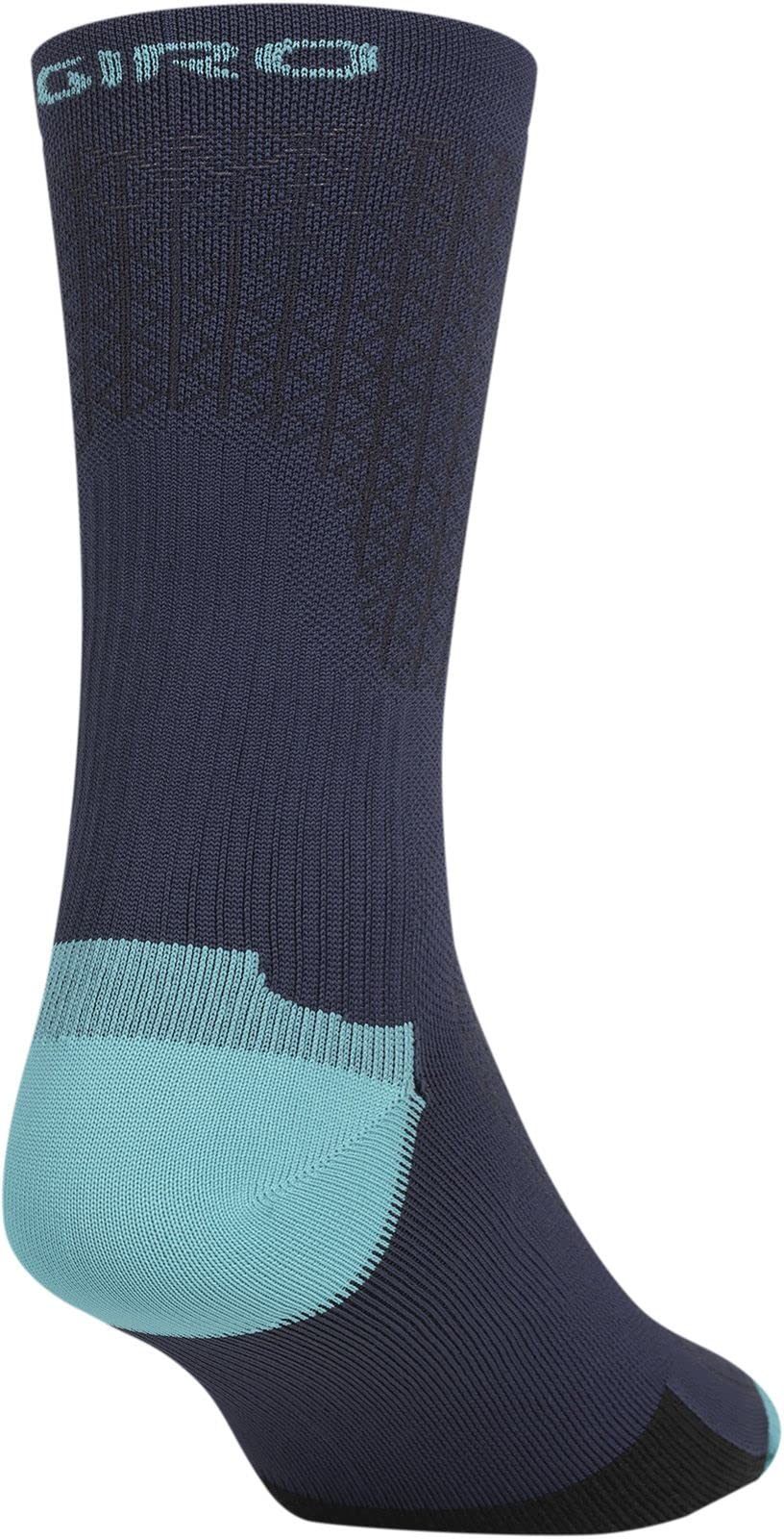Giro HRC Team Cycling Socks - Men's Phantom Blue/Screaming Teal (2022) Large