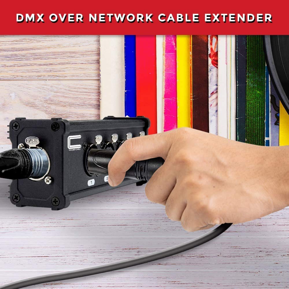 COLUBER CABLE XLR Snake 4 Channel Audio Over Ethernet - DMX Snake XLR Over Ethernet RJ45 Audio Snakes