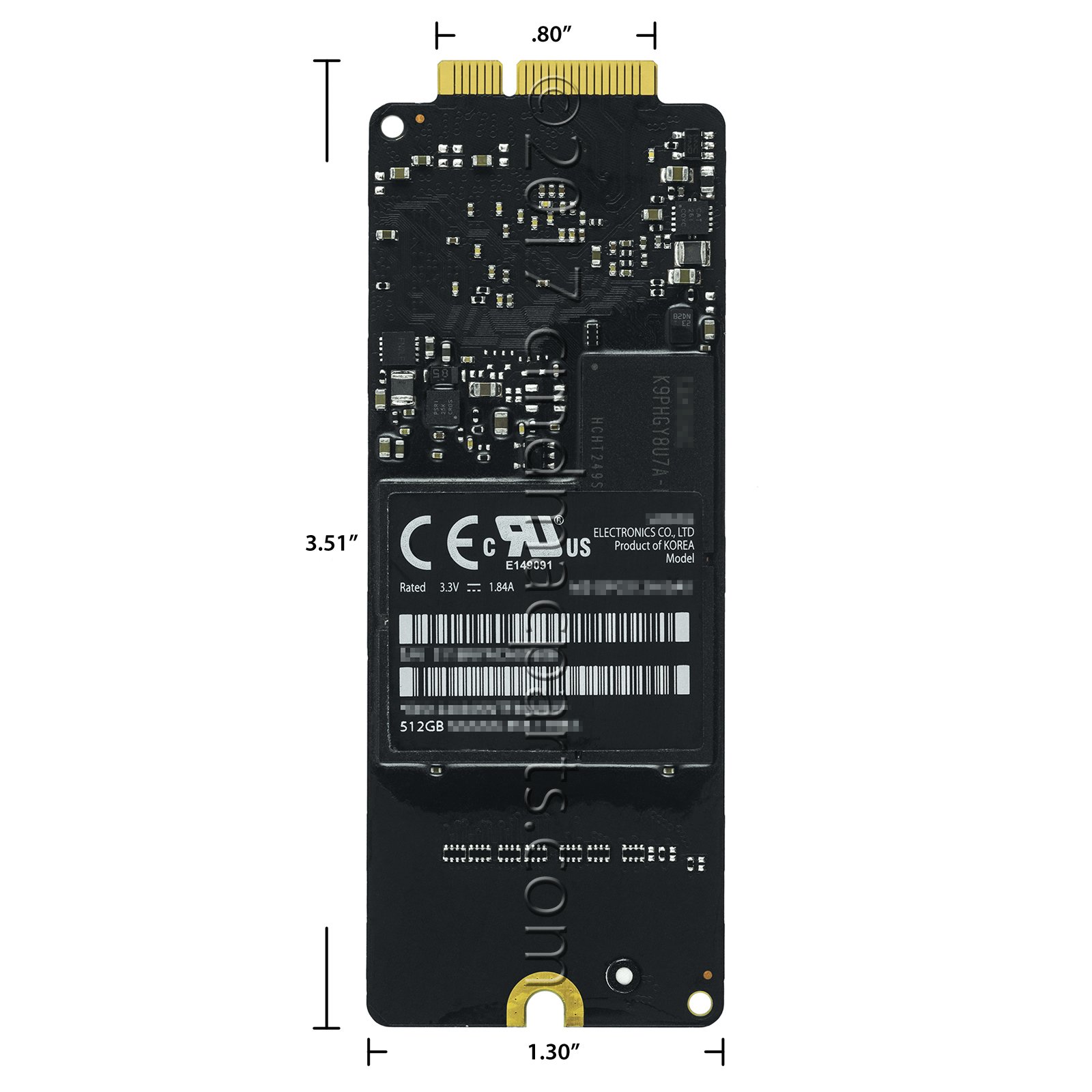 Odyson - 512GB SSD Replacement for Apple MacBook Pro 13" A1425 (Late 2012-Early 2013), 15" A1398 (Mid 2012-Early 2013)