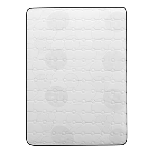 Flash Furniture Capri Comfortable Sleep 13 Inch Euro Pillow Top Hybrid Pocket Spring Mattress - Full - CertiPUR-US Certified Foam - Mattress in a Box, White