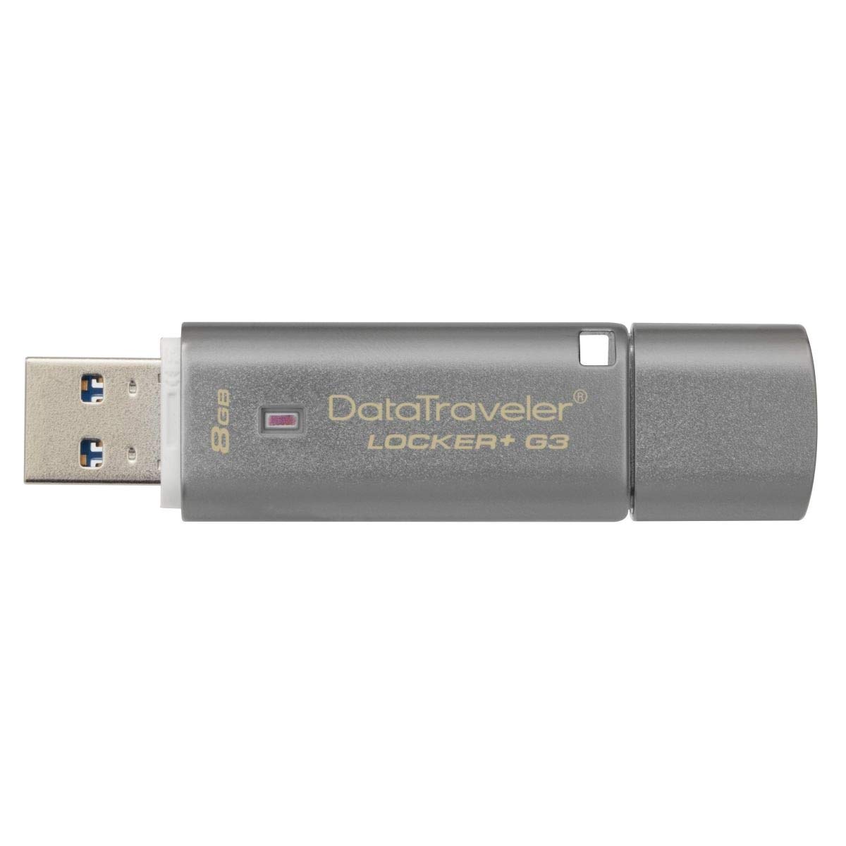 Kingston Digital 8GB Data Traveler Locker + G3, USB 3.0 with Personal Data Security & Automatic Cloud Backup