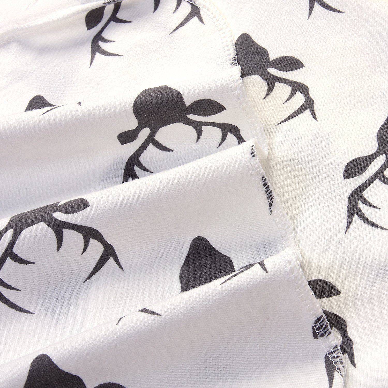 Soft Cotton Newborn Baby Swaddle Receiving Blanket Deer Printed Bath Towel with Hat Sets