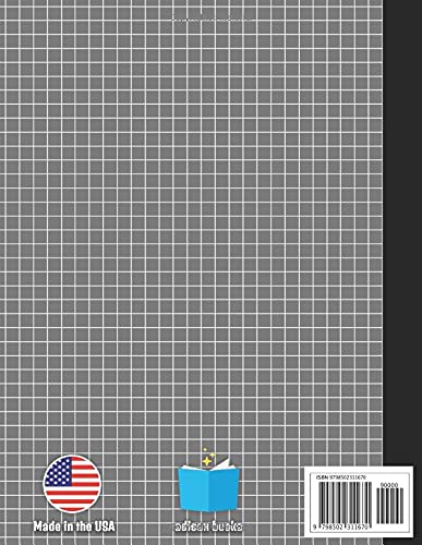 Graph Paper Composition Notebook: Grid Paper, Quad Ruled, 109 Sheets, 8.5x11