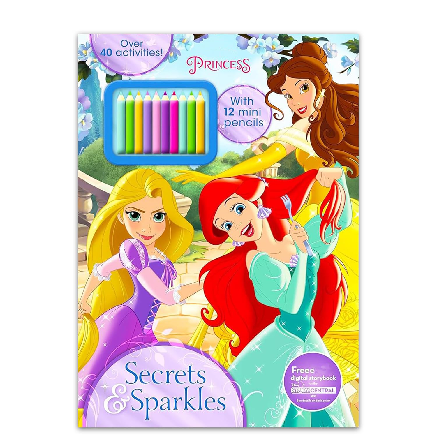 Disney Princess Coloring and Activity Book Ultimate Bundle - 3 Pack Disney Princess Arts and Crafts Set with Stickers, Painting Supplies, and More