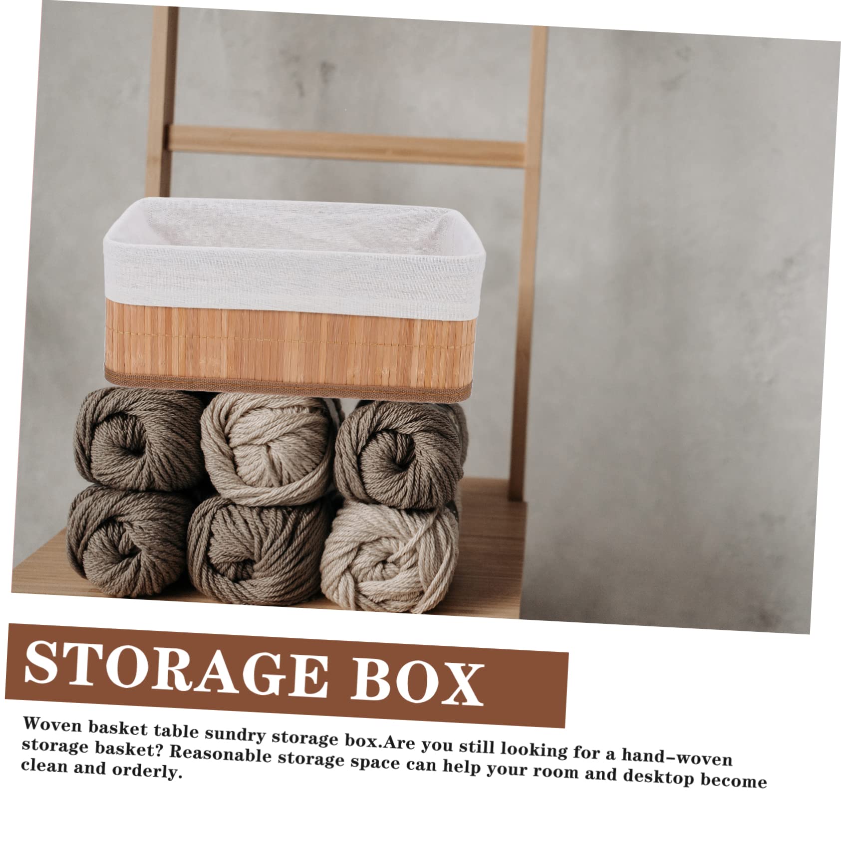 LALAFINA 3pcs Storage Basket Household Table Basket Household Desk Basket Office Desk Basket Office Accessory Home Accessory Household Desk Organizers Desktop Baskets