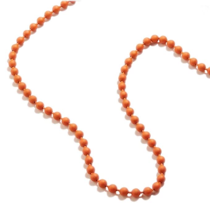 Alex and Ani A21ORANGENKCO:Orange 20 in. Ball Chain Necklace:Cerakote Orange:Orange