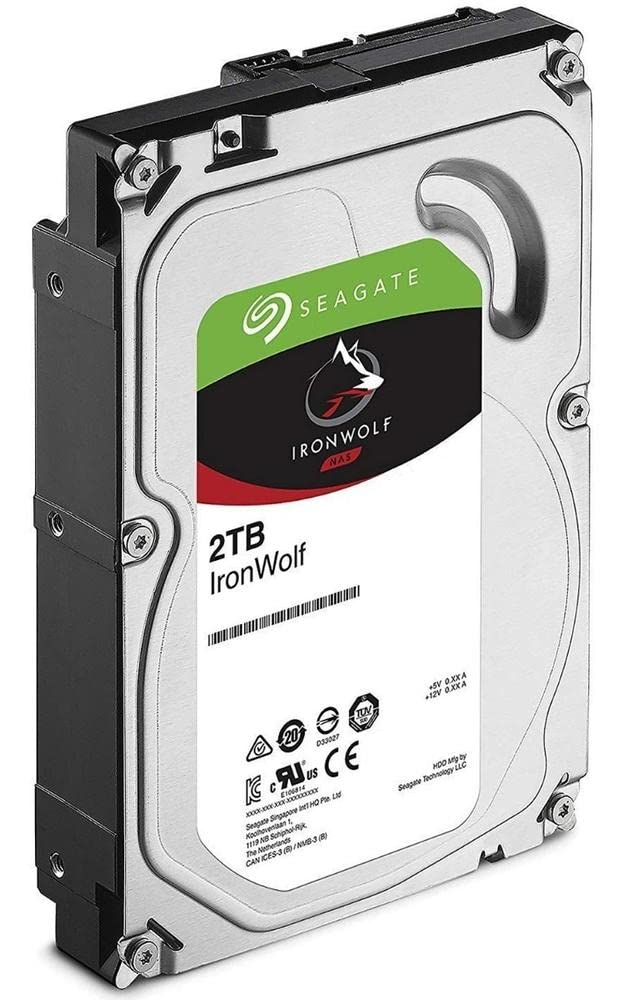 Seagate IronWolf 2TB NAS Internal Hard Drive HDD – 3.5 Inch SATA 6Gb/s 5900 RPM 64MB Cache for RAID Network Attached Storage (ST2000VN004)