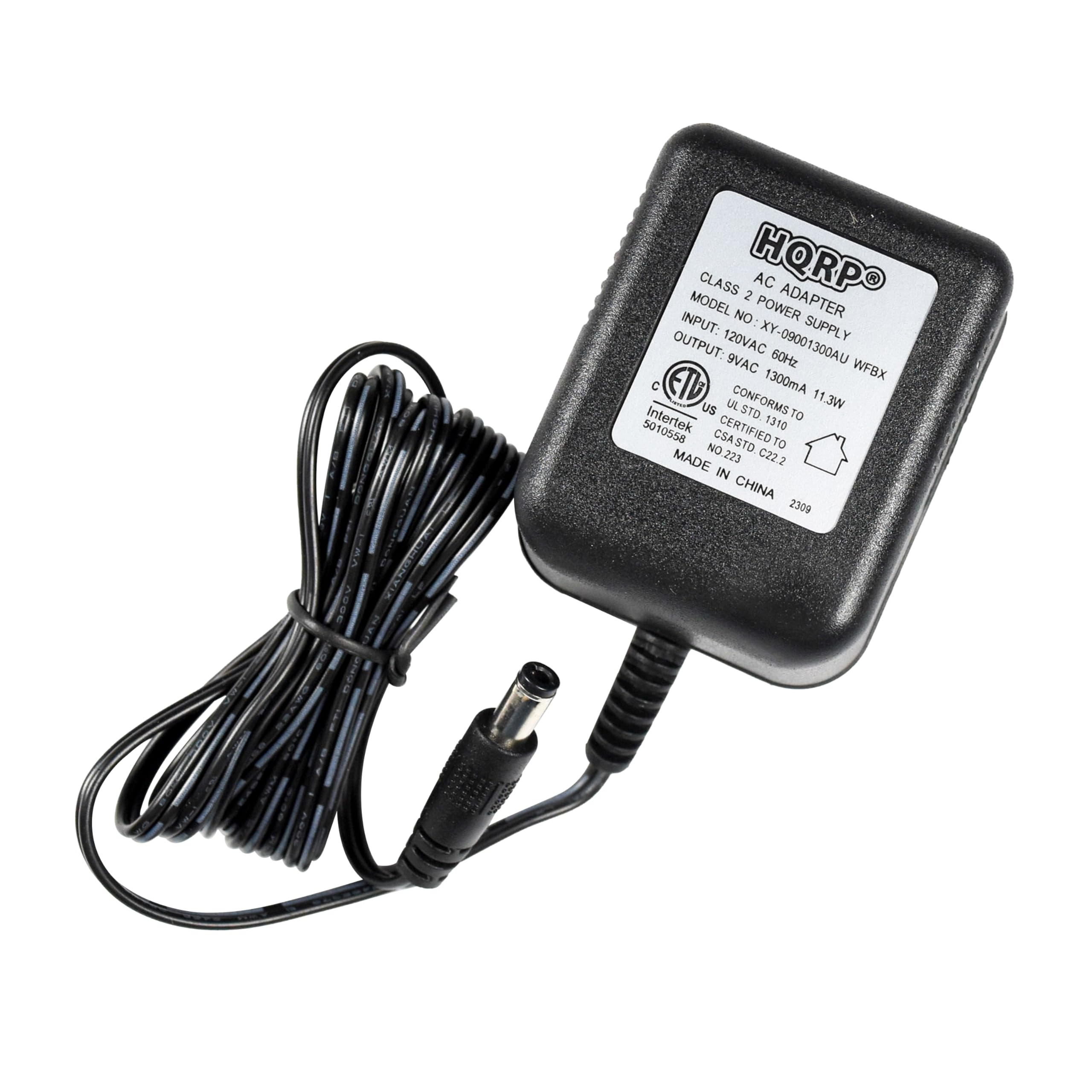 HQRP AC Adapter Compatible with Nintendo NES Game Console MW41-0900800A 7-38012-24010-6 NES-001 NES-002 NES-101 Power Supply Cord Transformer