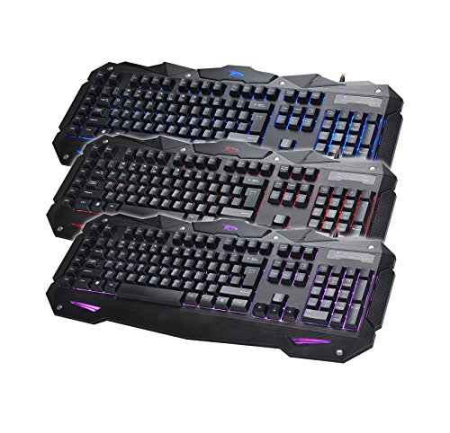iMicro COBRA 110-Key LED Backlit USB Gaming Keyboard (IM-KBCOBV8)