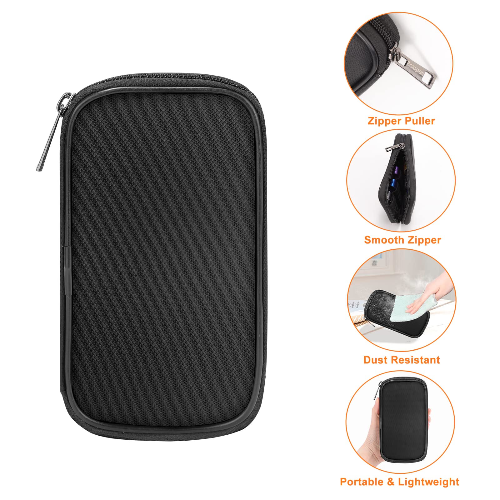BALAPERI Fireproof Flash Drive Case(Case Only), Water Resistant USB Storage Case, Soft Material USB Flash Drive Holder, Portable Electronic Organizer Bag for USB Flash Drive,Thumb Drive,Memory Stick