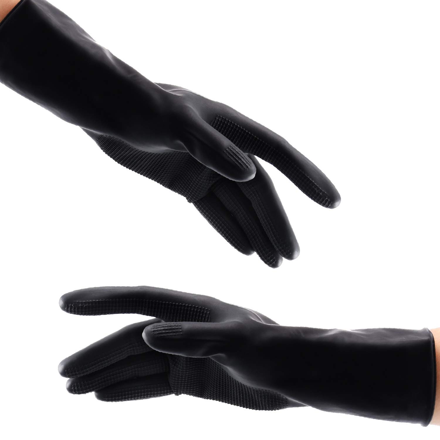 Hair Dye Gloves,Professional Hair Coloring Accessories for Hair Salon Hair Dyeing,2pcs（1 left+1 right）,black