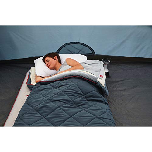 Coleman All-Weather Multi-Layer Sleeping Bag, 3 Versatile Layers for Temperatures Ranging from 0°F to 60°F, Includes No-Snag Zipper, Easy Packing, and Heat Insulation