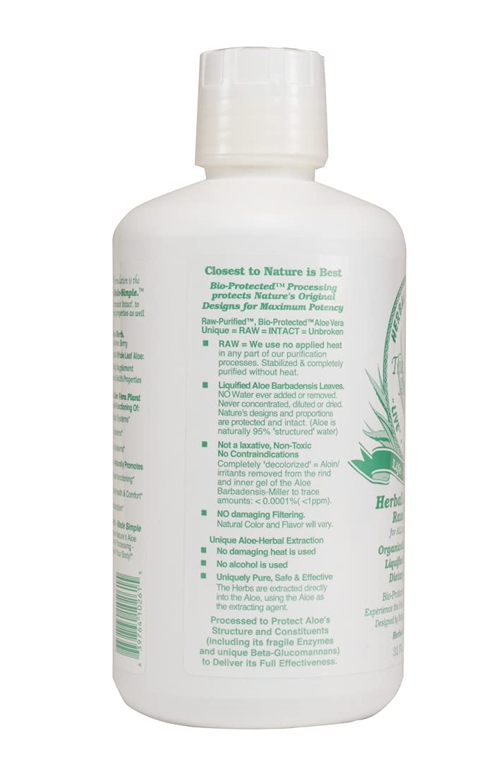 Herbal Answers Herbal Aloe Force Aloe Vera and Herbal Dietary Supplement, 32 fl oz