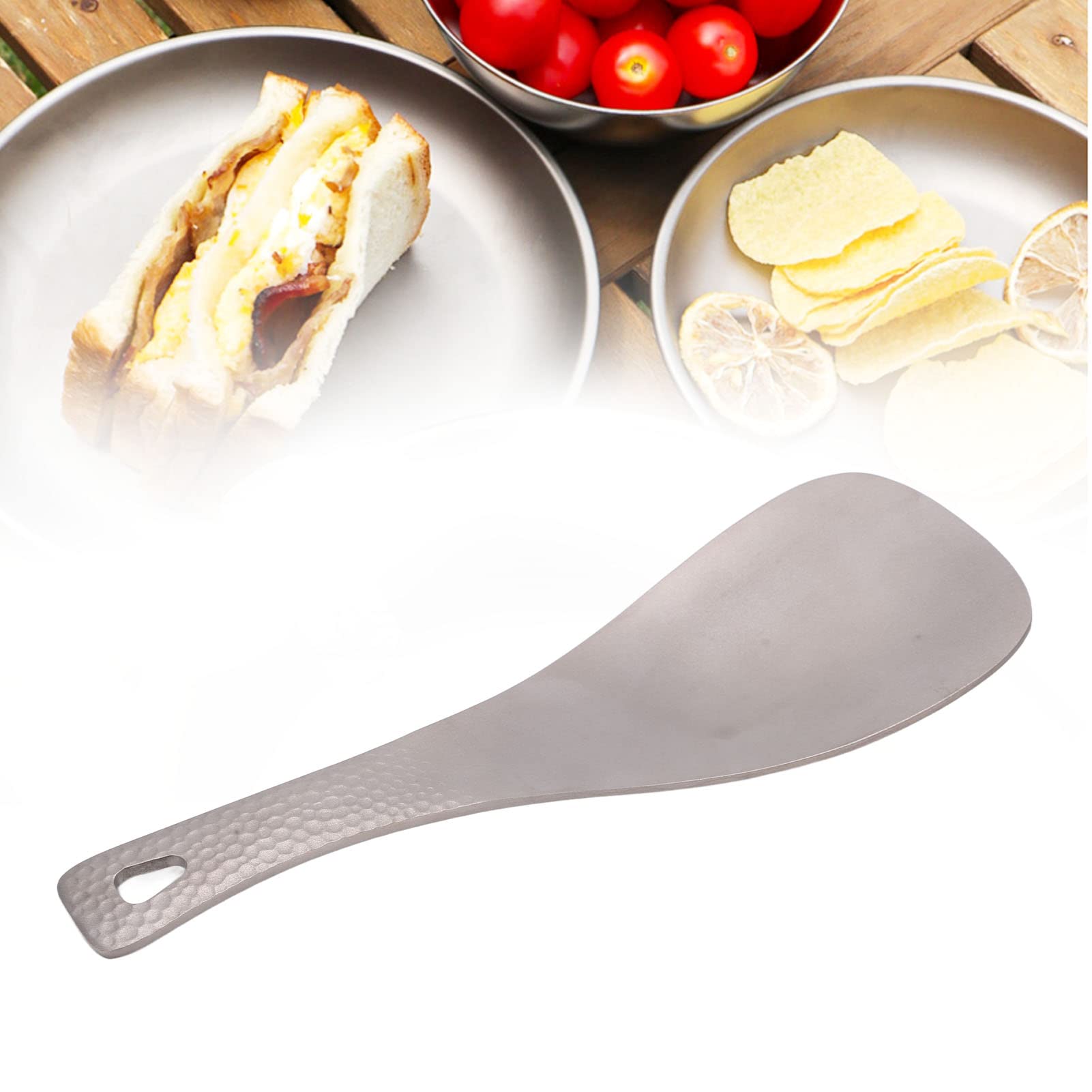 Rice Paddle, Titanium Rice Scooper Spoon Rice Spoon Rice Paddle Rice Cooker Spatula Serving Spatula Ladle Cooking Utensil for Restaurant and Home
