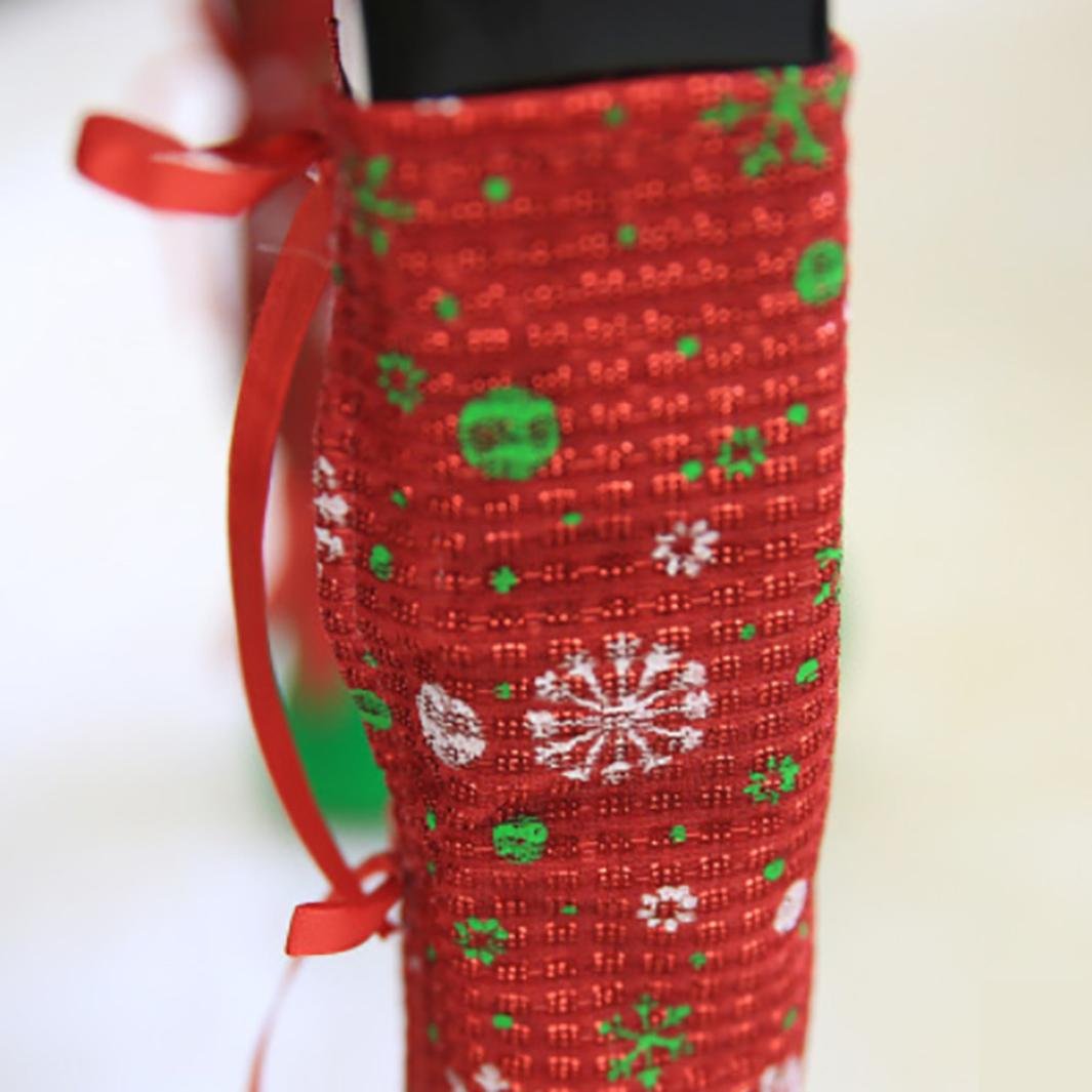 Christmas decorations,IEason Christmas Decorations Christmas Restaurant Bars Chairs Feet Sets Of Stools (Red)