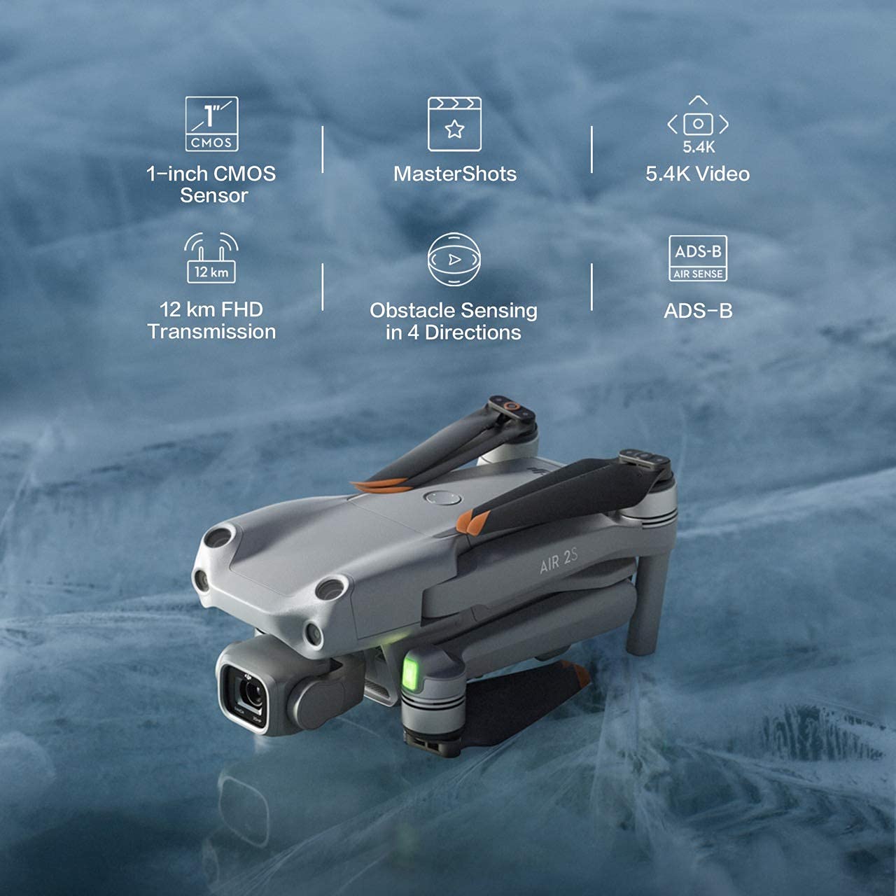 DJI Air 2S Drone Fly More Combo with Remote Controller (Renewed)