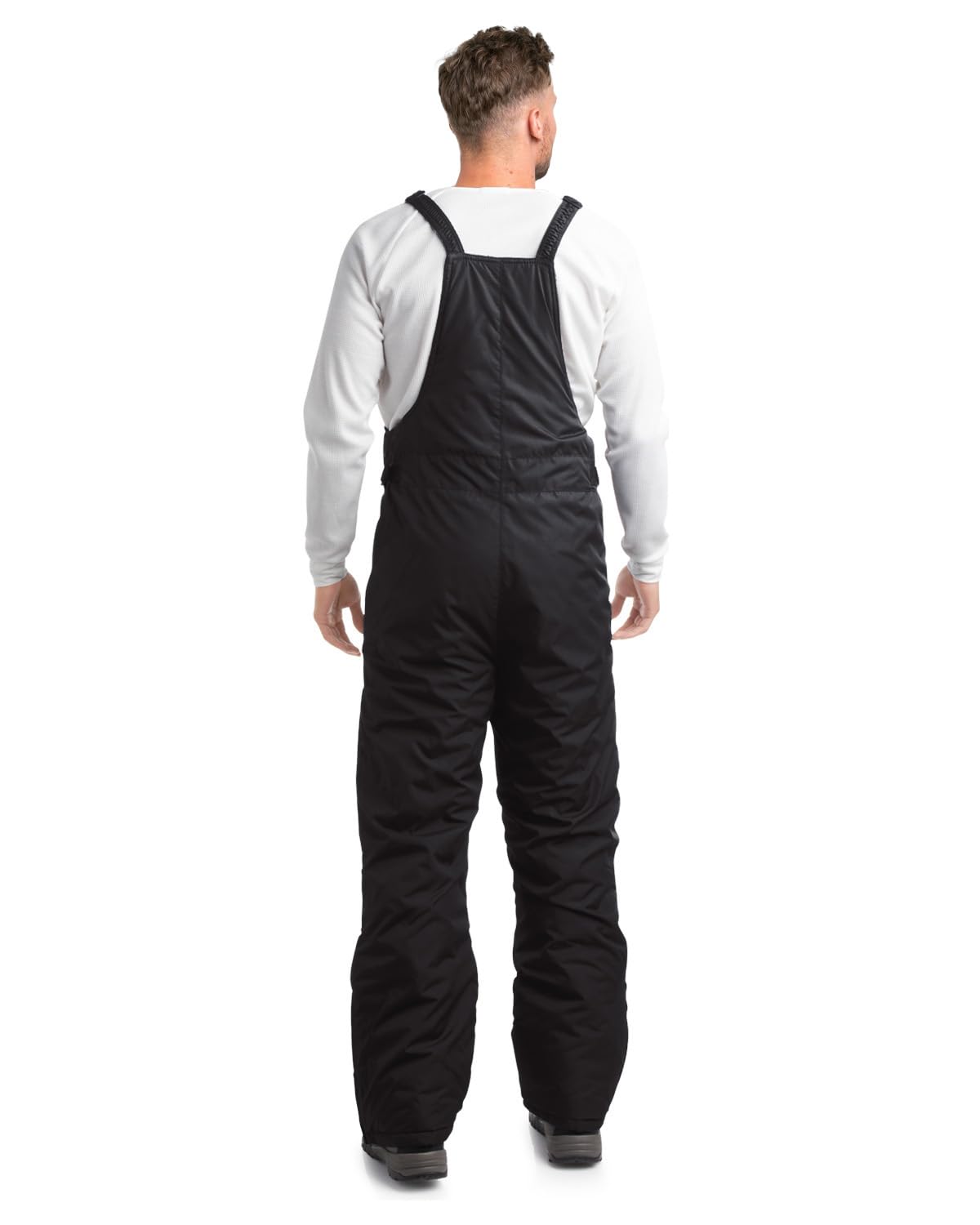 Arctic Hero Men’s Snow Bib – Insulated Waterproof Snow Pants Ski/Snowboard Overalls (S-2XL), Size Medium, Black