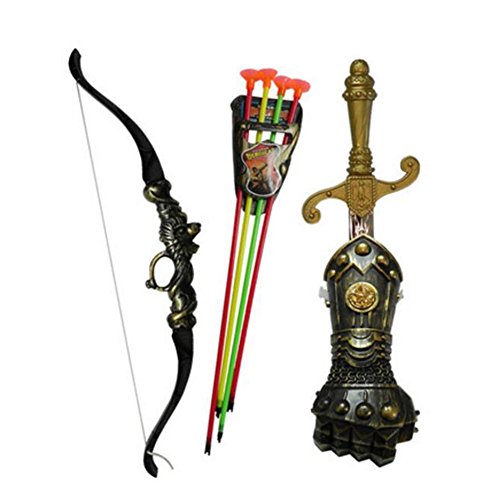 Alien Storehouse Sword Combination Archery Shooting Set for Kids with 4 Targets