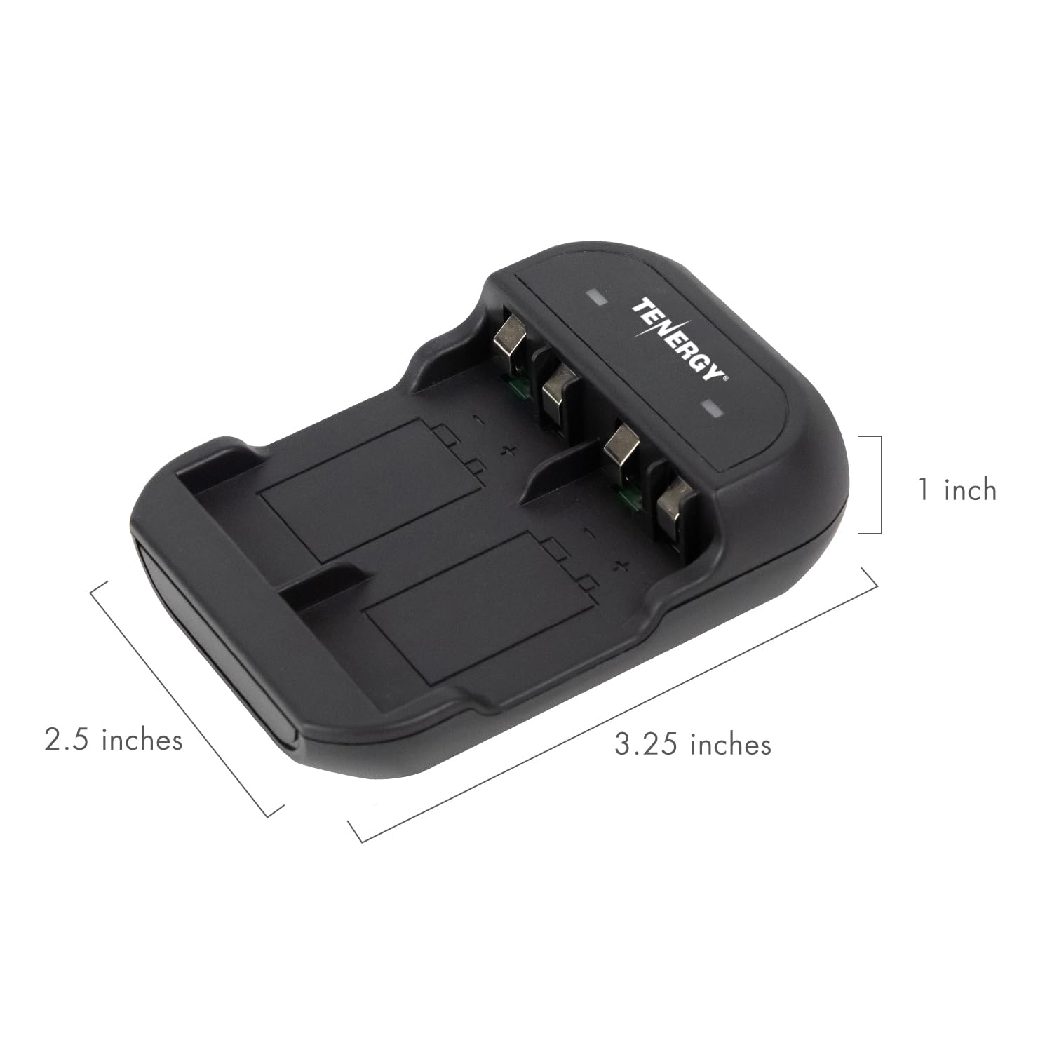 Tenergy TN141 Smart Charger for NiMH 9V Rechargeable Batteries, 9V Cells Battery Charger, 9 Volt NiMH