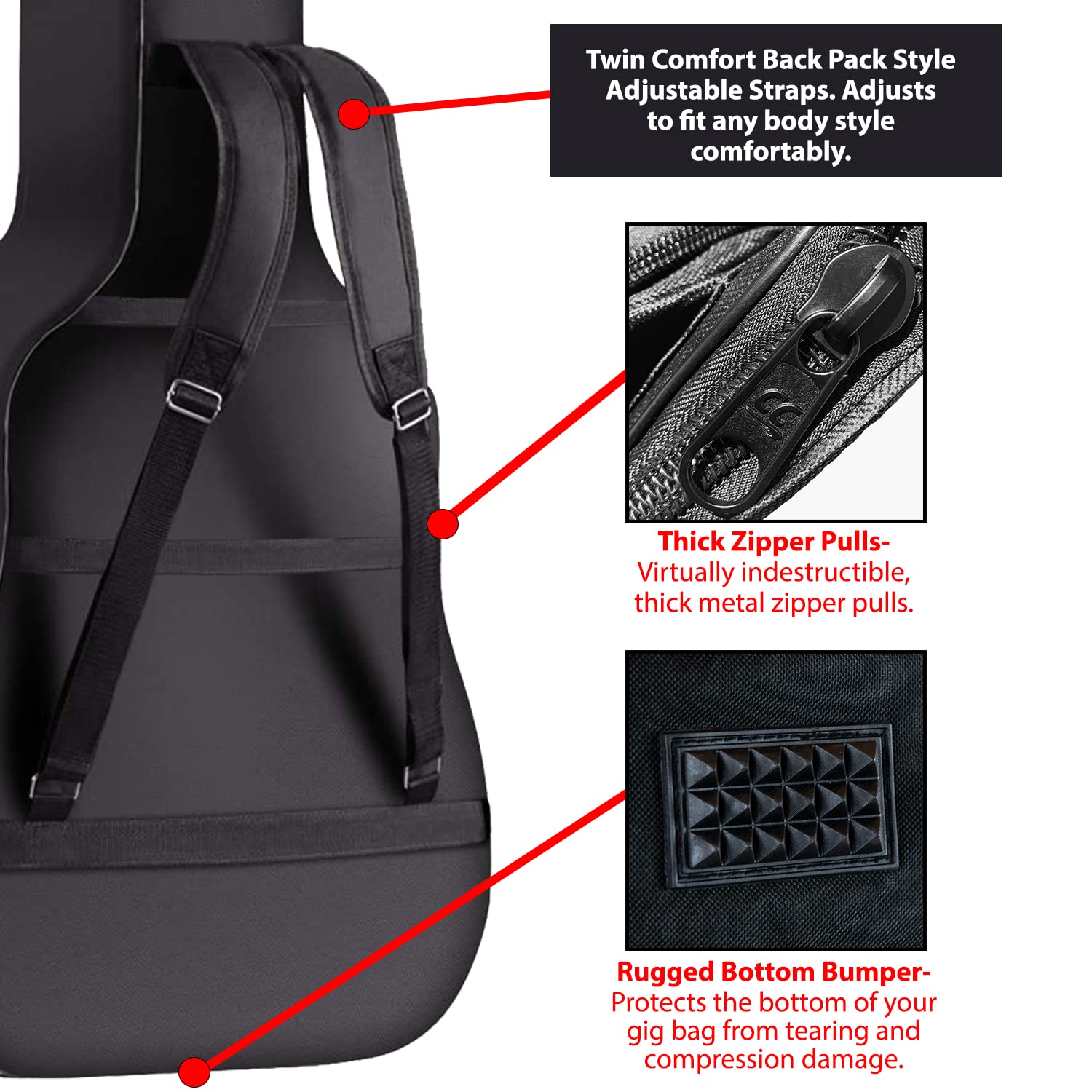 Chromacast Electric Guitar Padded Gig Bag (CC-EPB