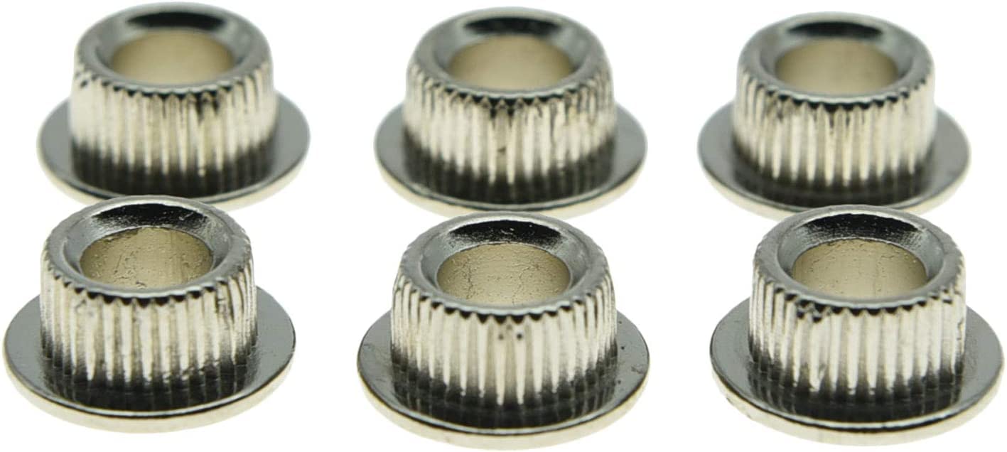 Dopro Metal Nickel 10mm Guitar Tuners Conversion Bushings Ferrules for Vintage Guitar Tuning Keys